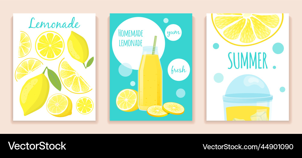 Refreshing Summer Lemonade Royalty Free Vector Image