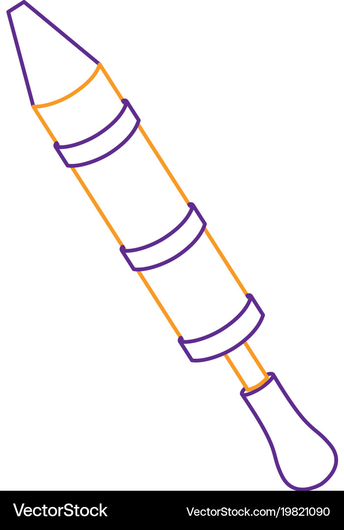 Tool object pichkari indian tradition Royalty Free Vector