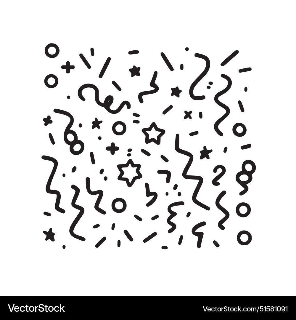 Confetti icons Royalty Free Vector Image - VectorStock