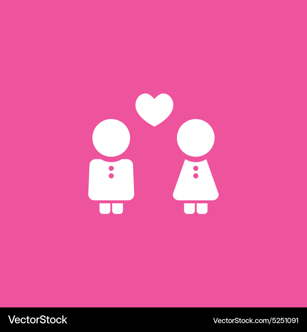 Couple icon Royalty Free Vector Image - VectorStock