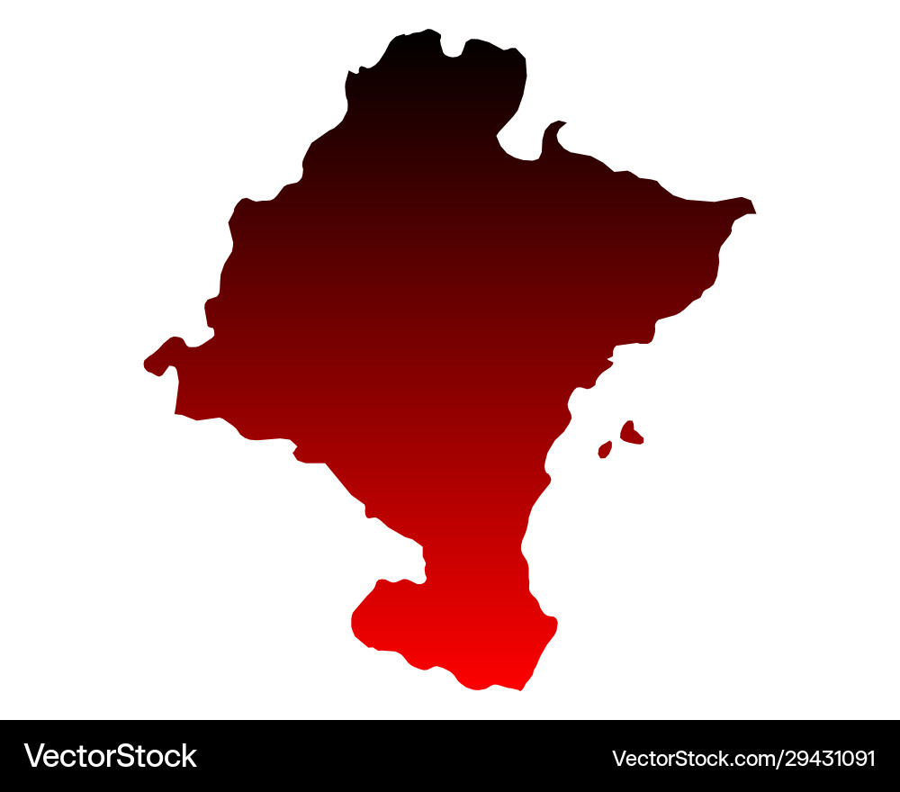 Map navarre Royalty Free Vector Image - VectorStock