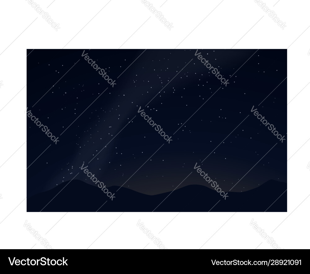 Milky Way Night Sky Royalty Free Vector Image - VectorStock