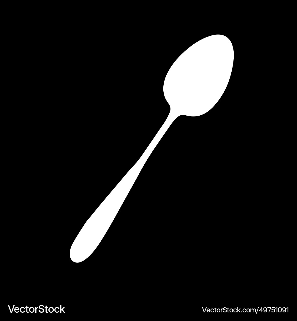 Spoon icon logo image Royalty Free Vector Image