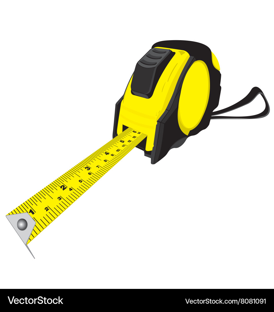Tape measure isolated on white background Vector Image