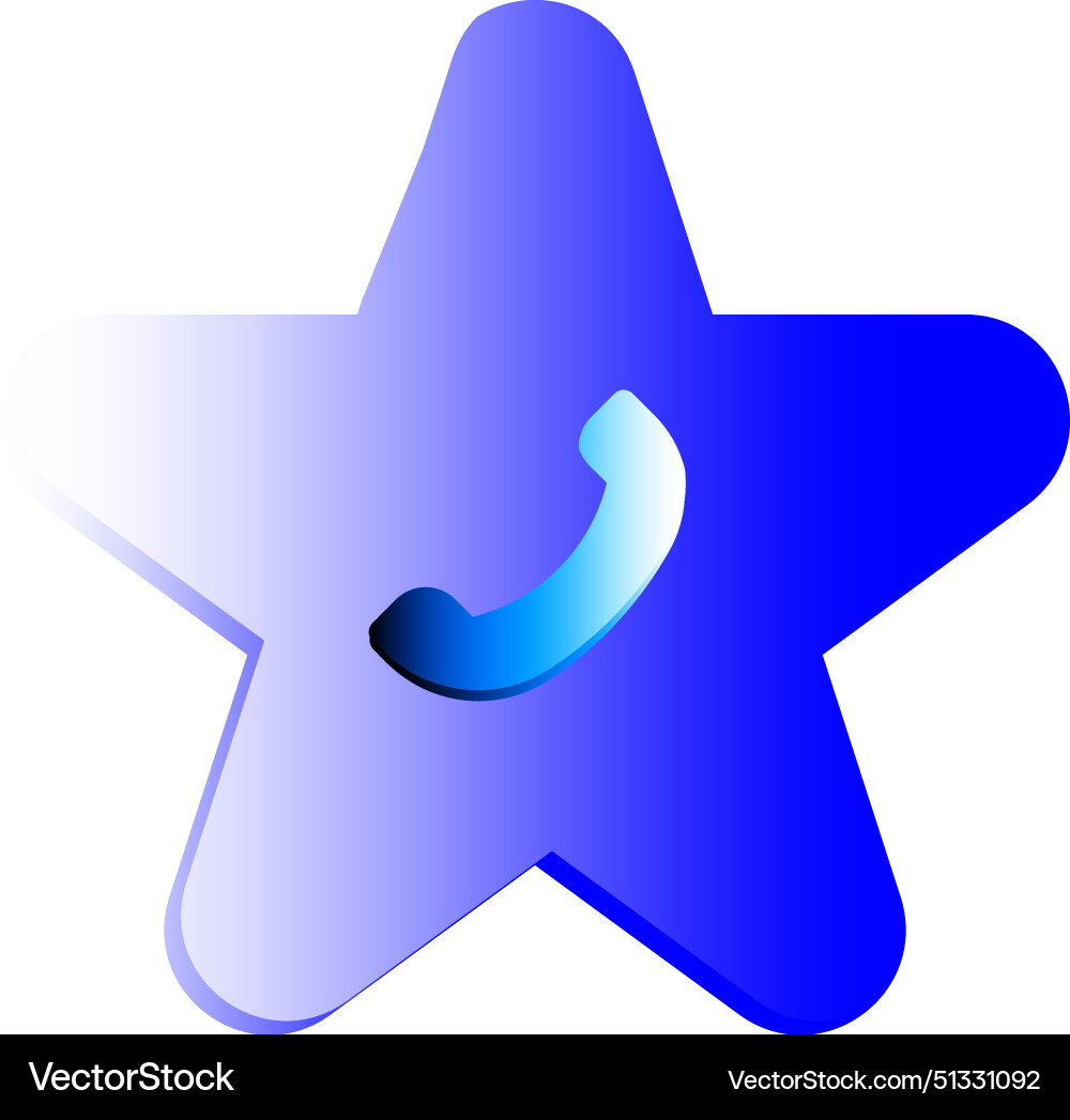 Call icon unique design for usable anywhere star Vector Image