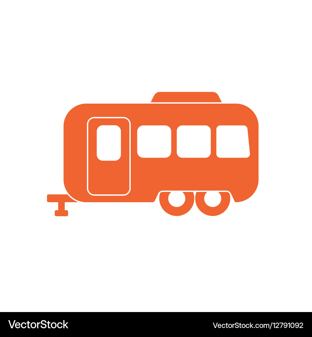 Camping trailer icon Royalty Free Vector Image
