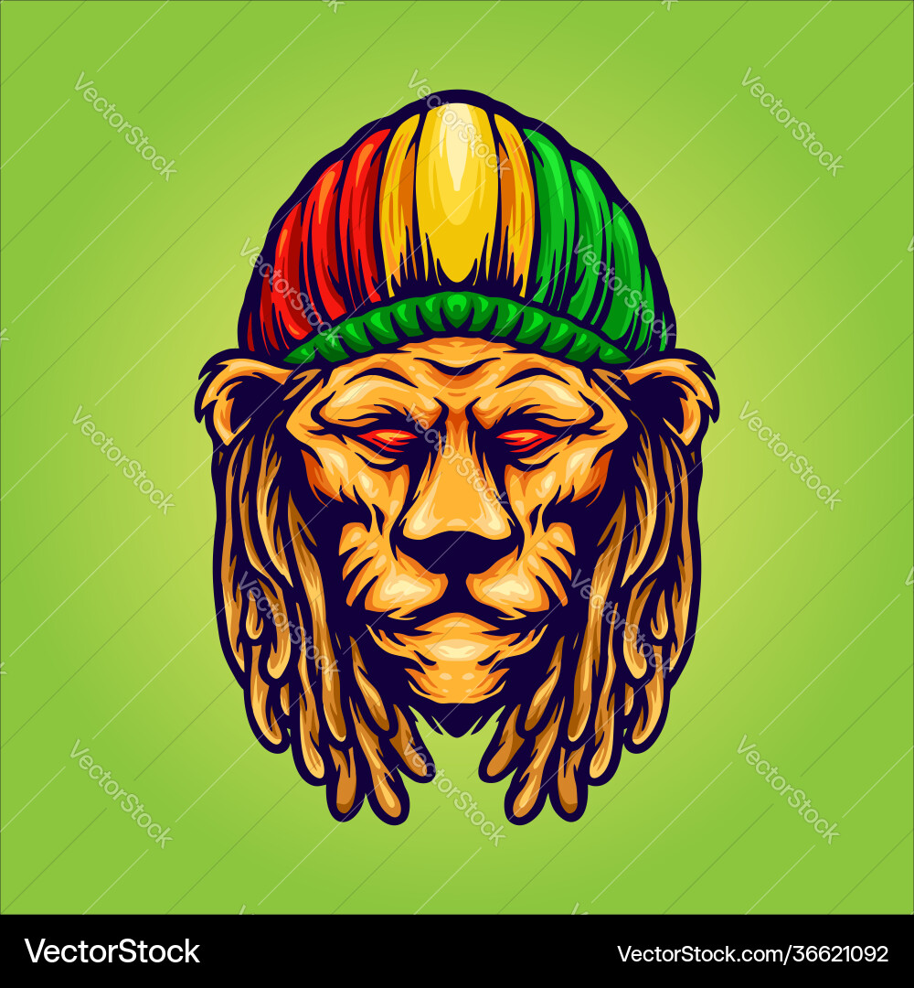Rasta Lion Graphic