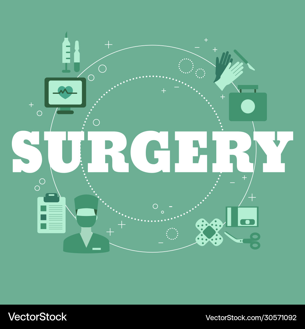Surgery concept Royalty Free Vector Image - VectorStock