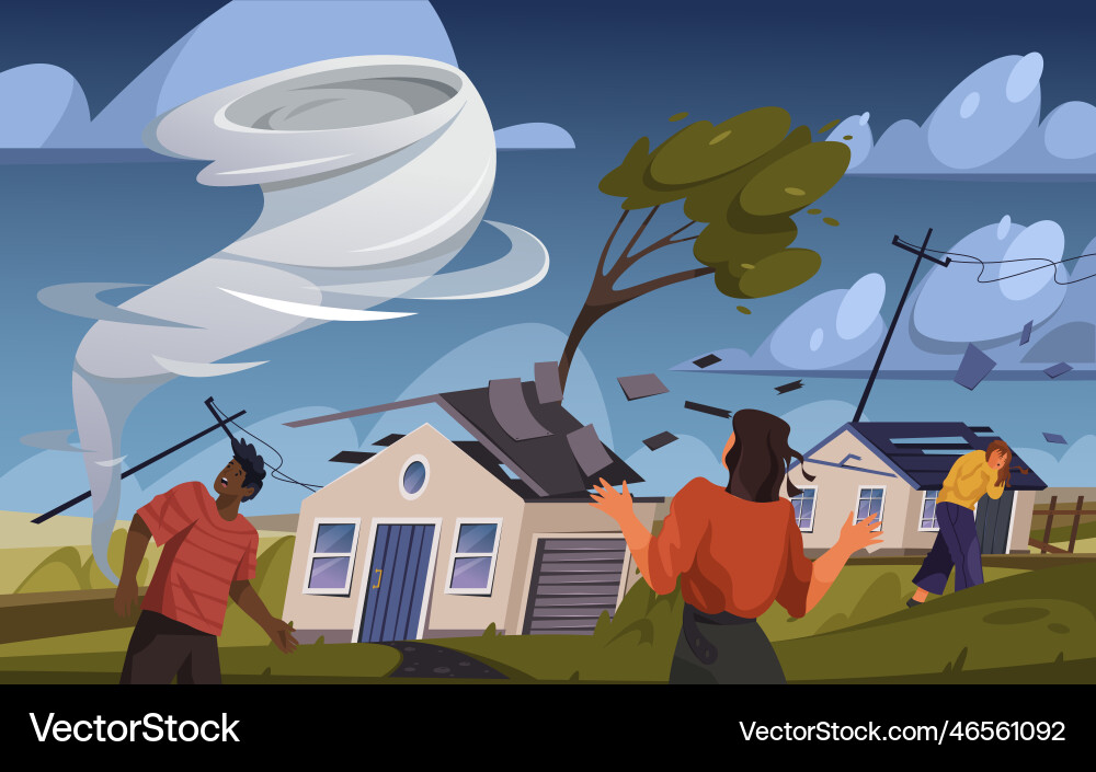 Tornado or whirlwind Royalty Free Vector Image