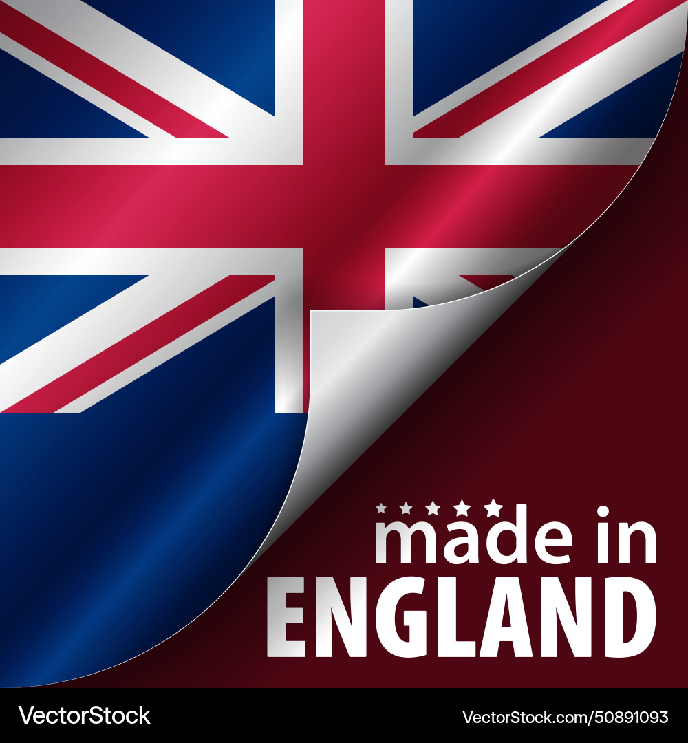 Made in england graphic and label Royalty Free Vector Image