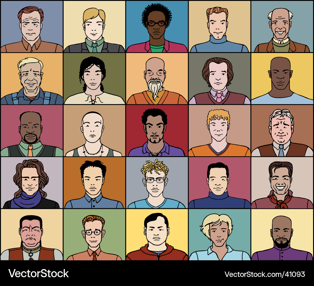 Mongoloid Race Vector Images (31)