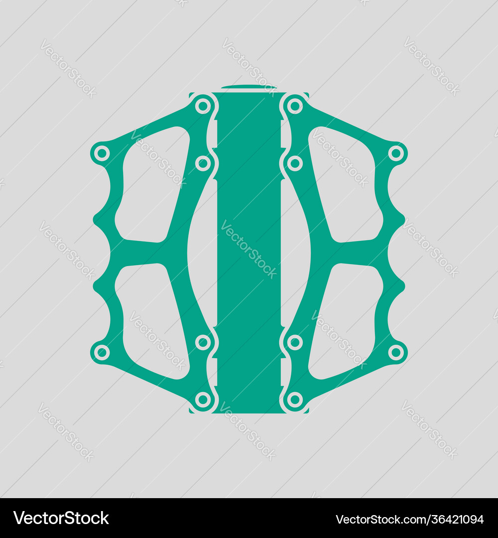 Bike pedal icon Royalty Free Vector Image - VectorStock