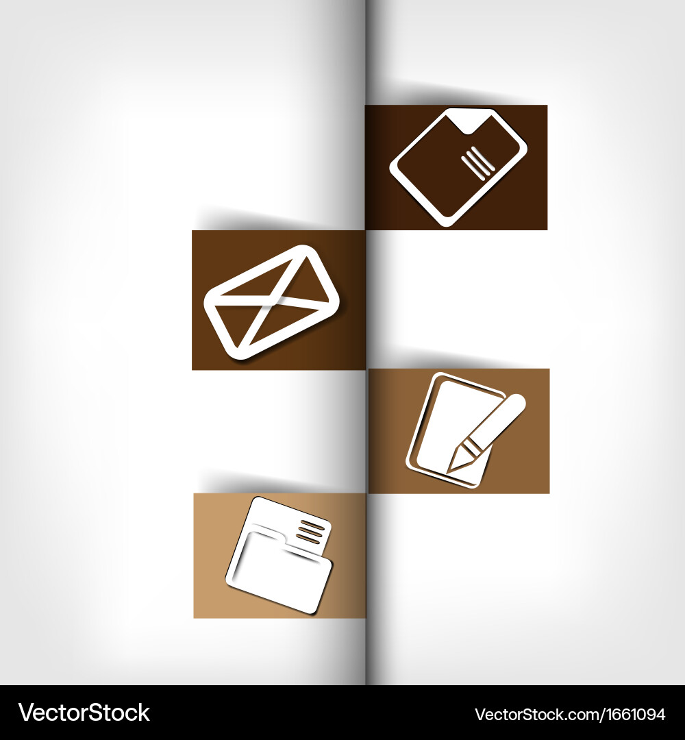 Blank for text with infographic elements Vector Image