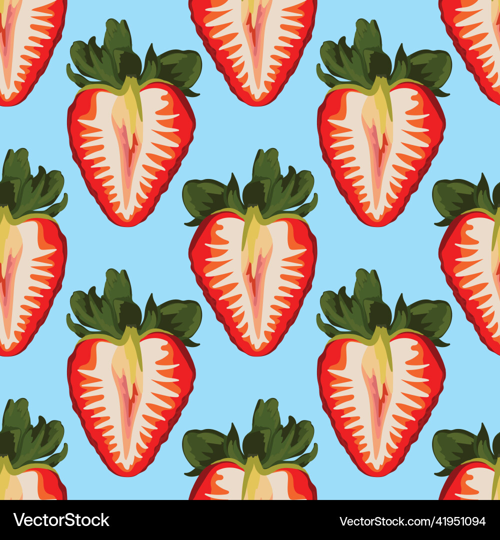 Fruits drawing seamless background Royalty Free Vector Image