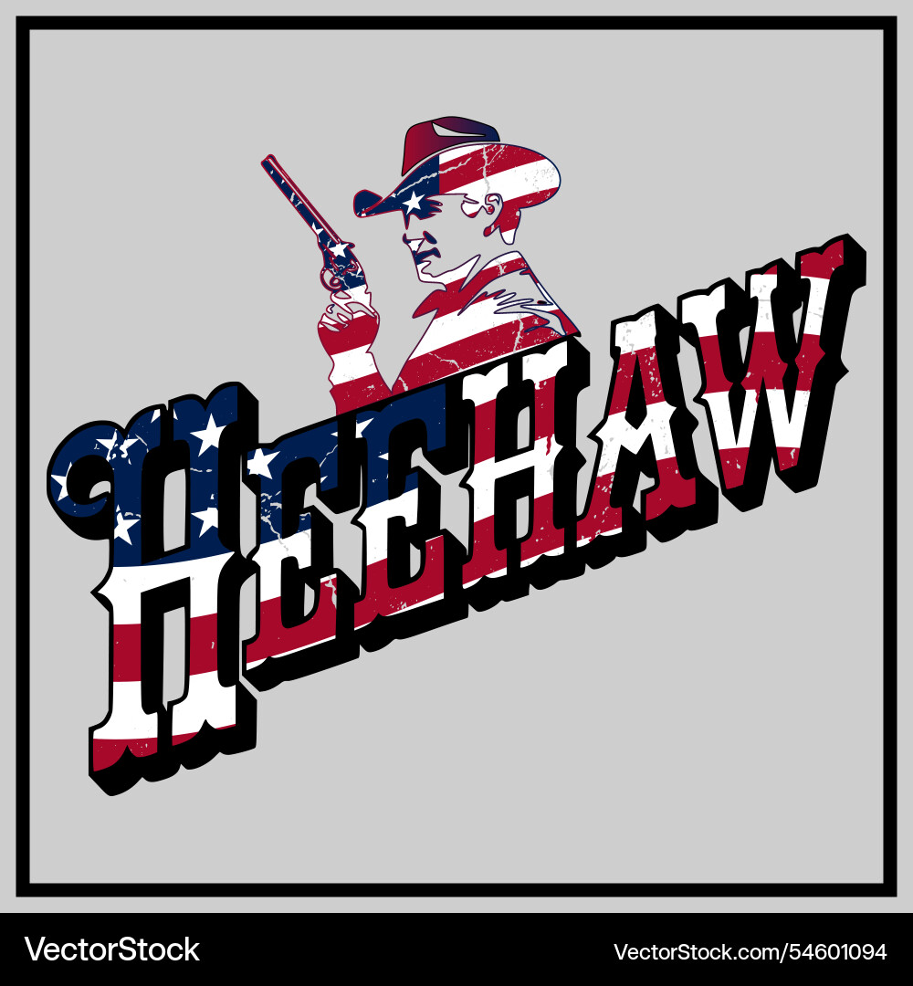 Funny heehaw t-shirt design Royalty Free Vector Image