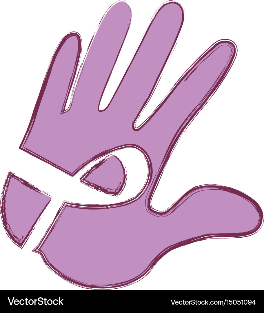 Ribbon cancer symbol Royalty Free Vector Image