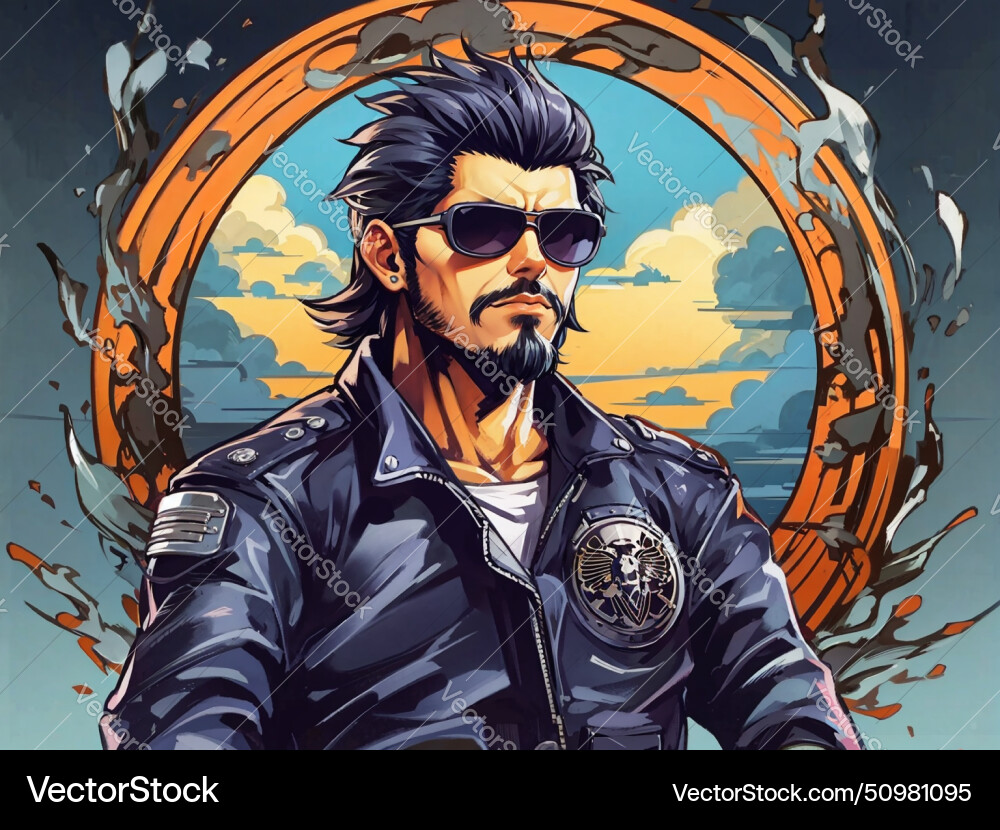 Biker logo Royalty Free Vector Image - VectorStock