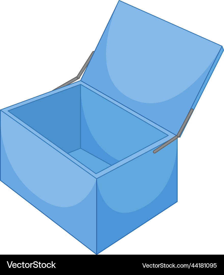 Open box on white background Royalty Free Vector Image