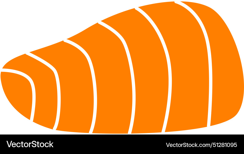 Salmon fish fillet Royalty Free Vector Image - VectorStock