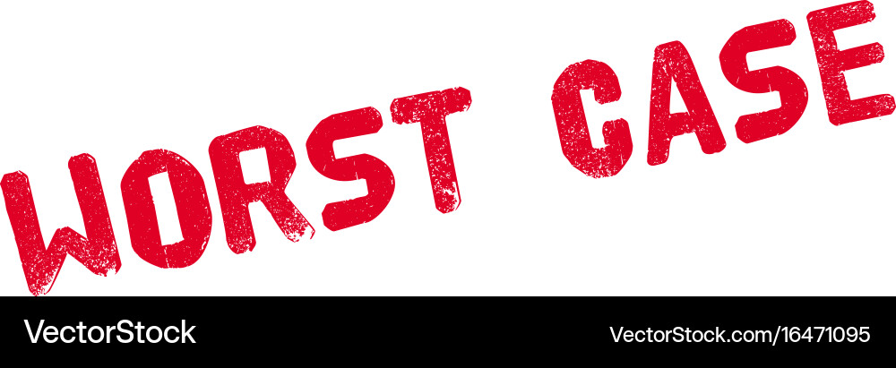 Worst case rubber stamp Royalty Free Vector Image