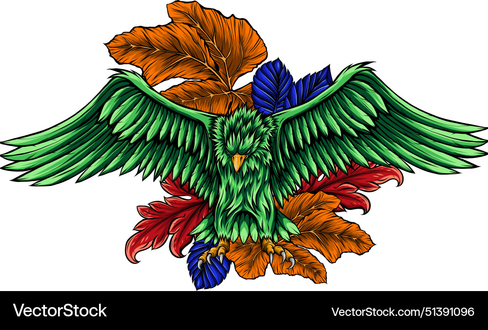 Hand draw of eagle design Royalty Free Vector Image