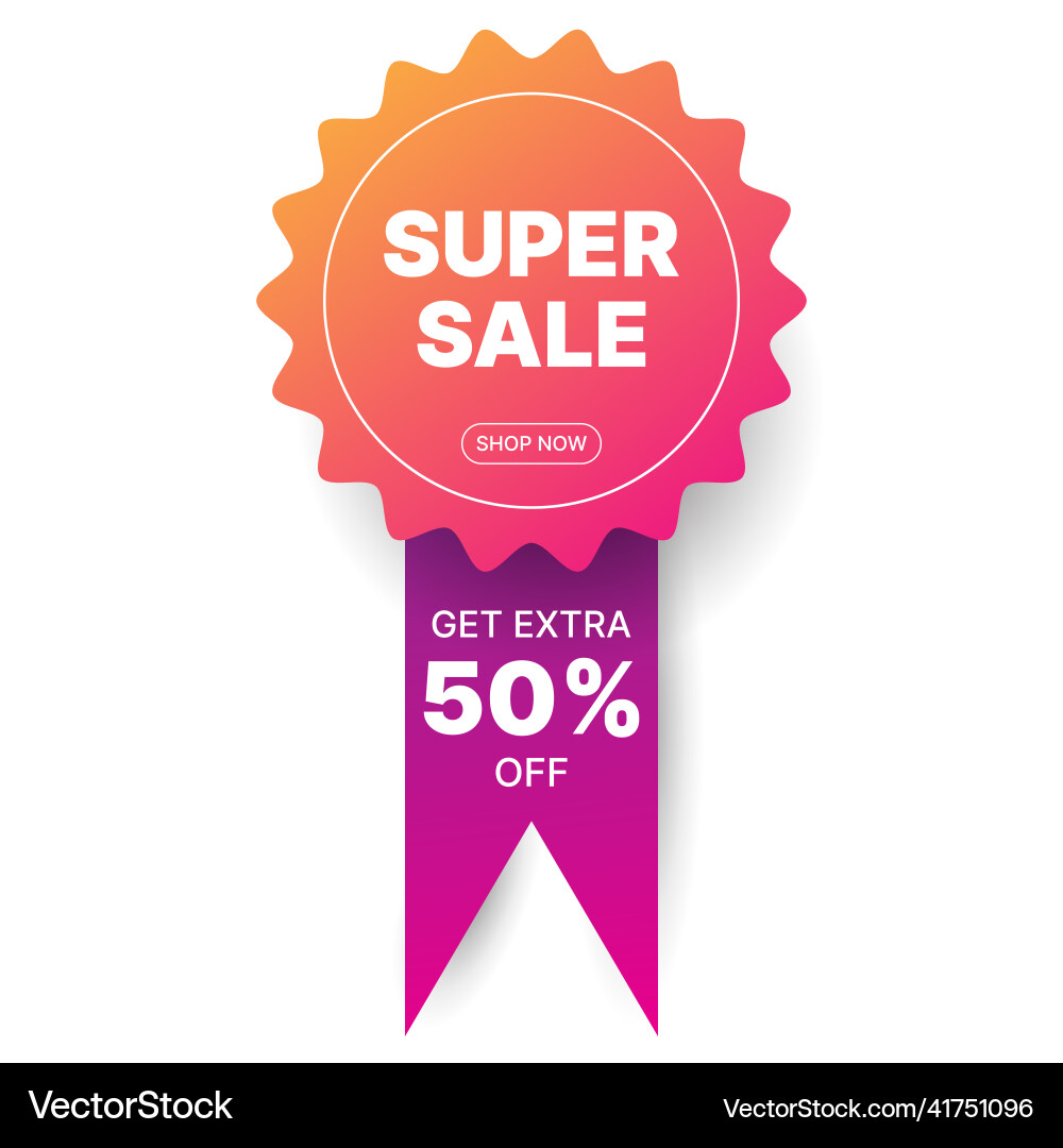 Sale label design template business Royalty Free Vector