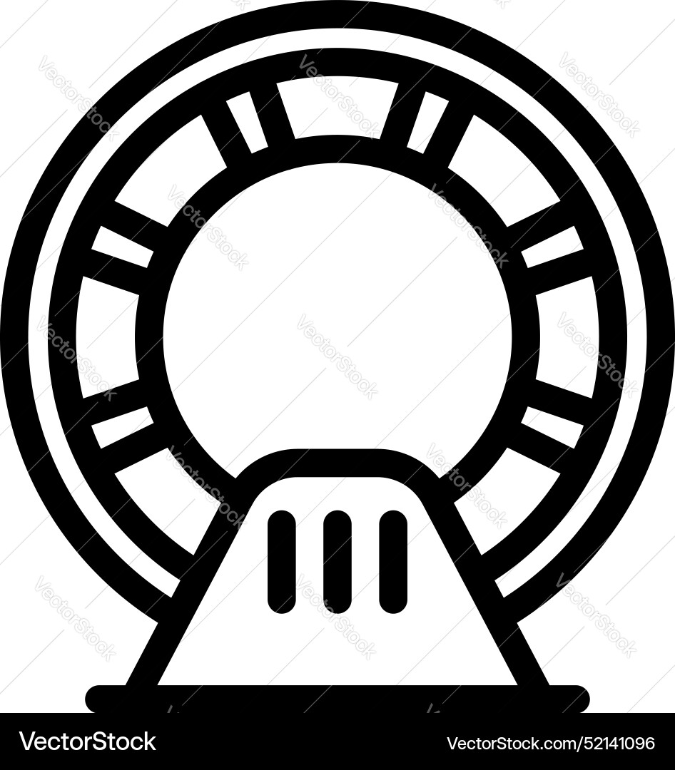 Time machine portal opening up to the future Vector Image