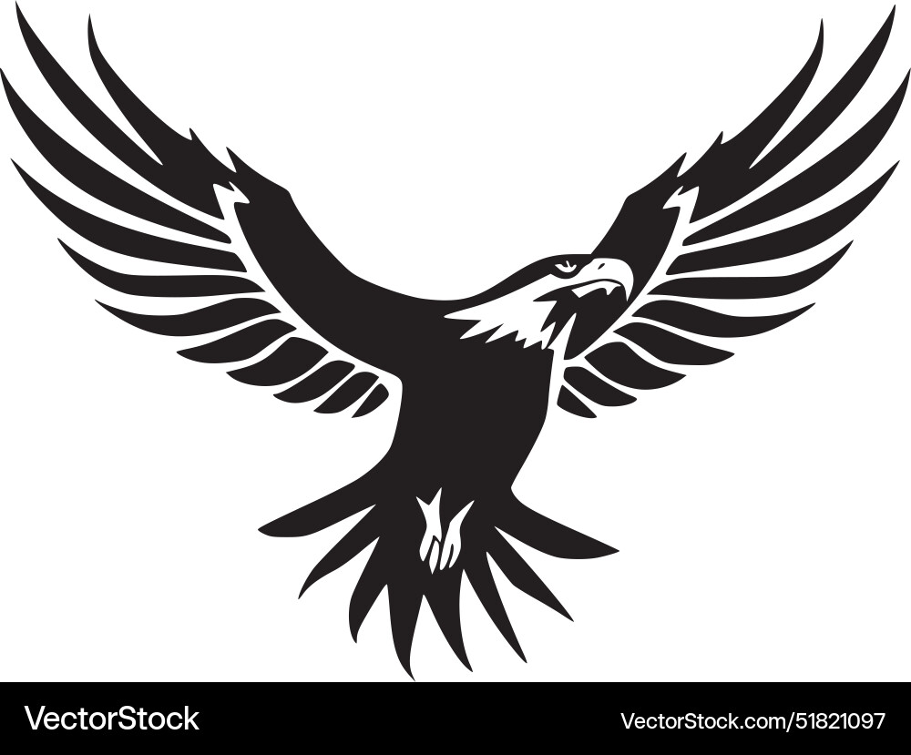 Adler - minimalistische und einfache Silhouette Vektorbild