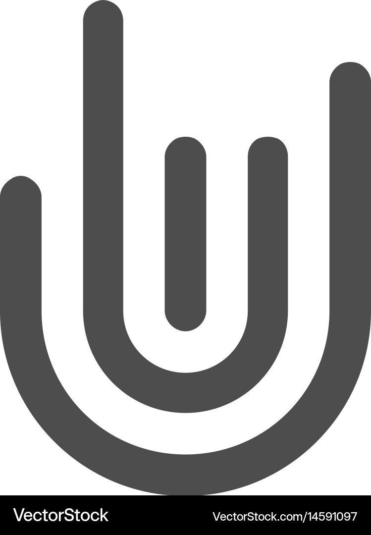 Handsymbol und Fingerzeichen Logo Lizenzfreies Vektorbild