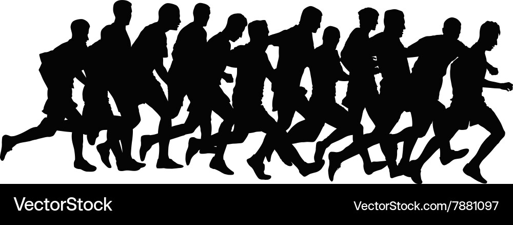 Runners Royalty Free Vector Image - VectorStock