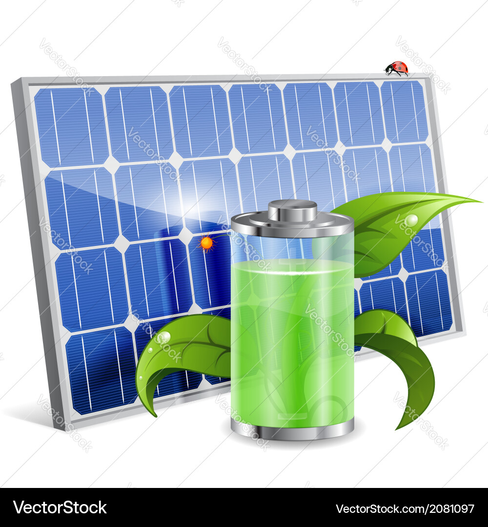 Solar panel Royalty Free Vector Image - VectorStock