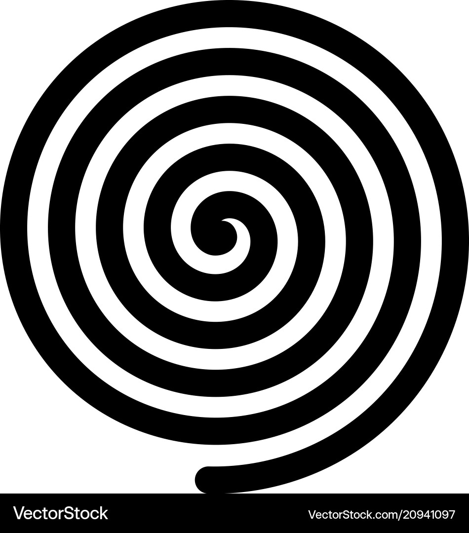 Spiral icon outline modern design element simple Vector Image