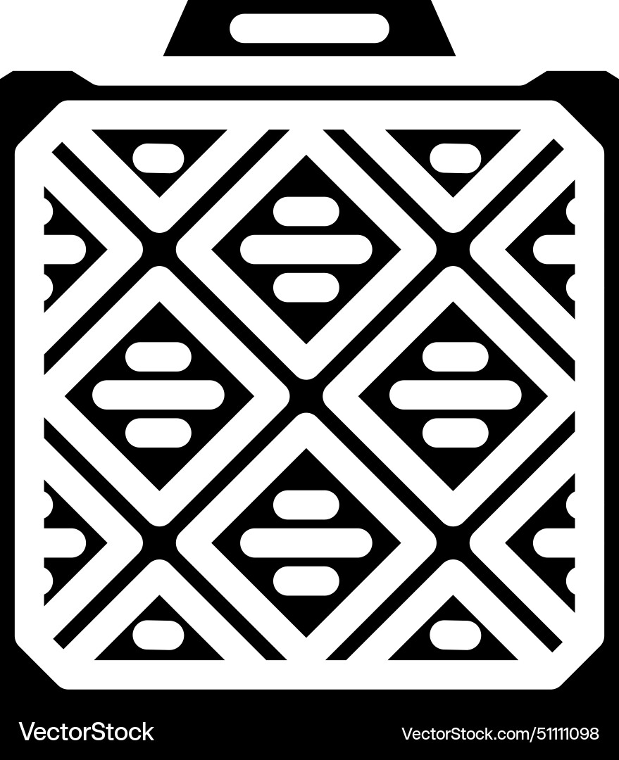 Air filter ventilation glyph icon Royalty Free Vector Image