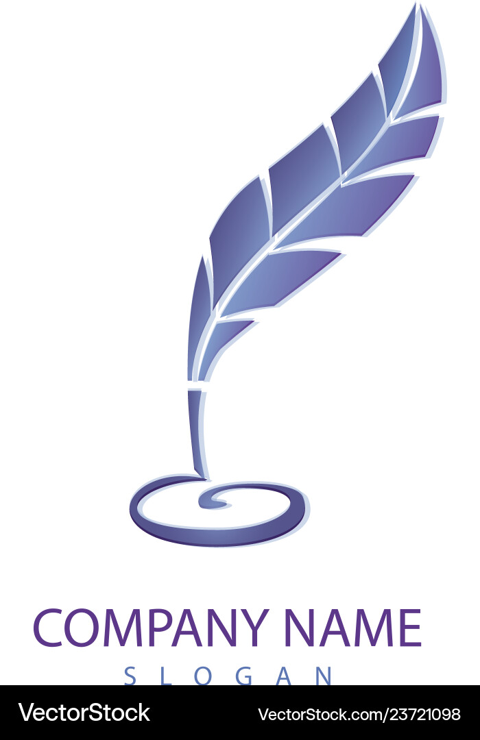 Pen logo Royalty Free Vector Image - VectorStock