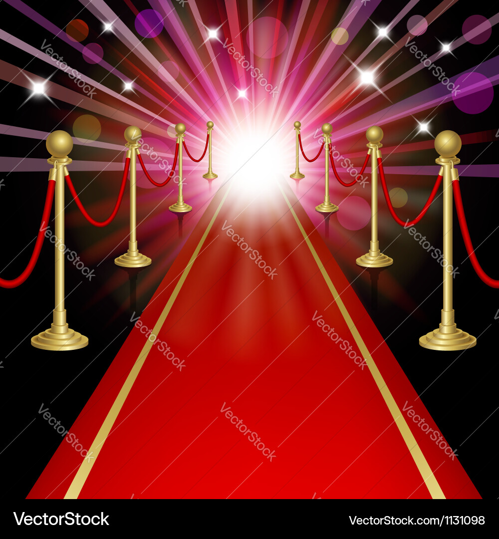 Red carpet Royalty Free Vector Image - VectorStock