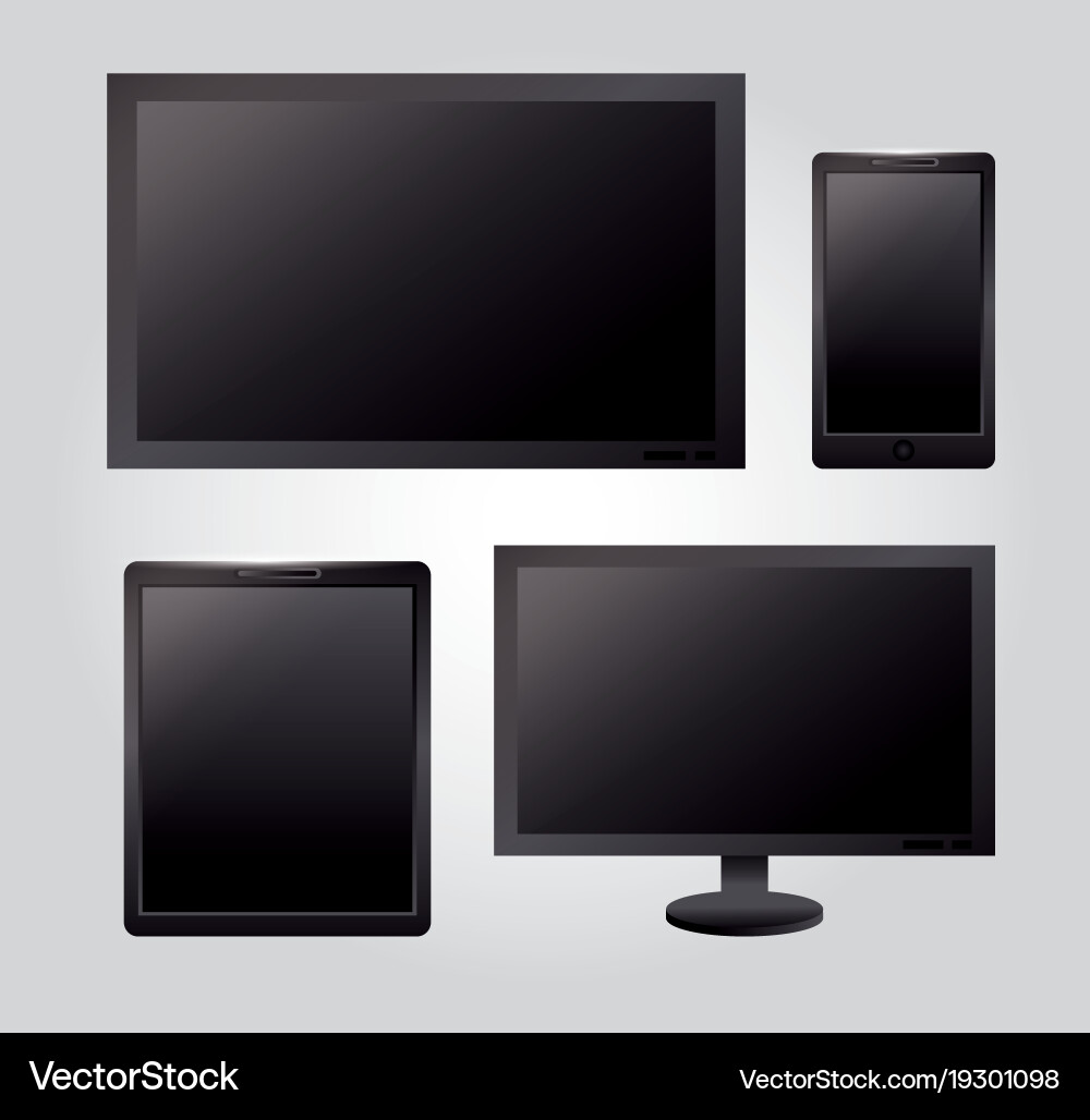 Technology media devices Royalty Free Vector Image