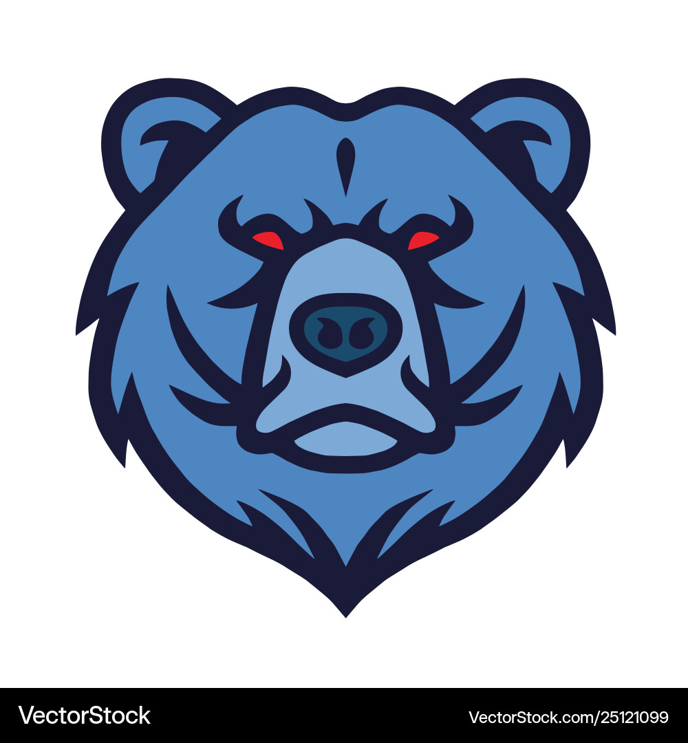 Bear logo mascot Royalty Free Vector Image - VectorStock