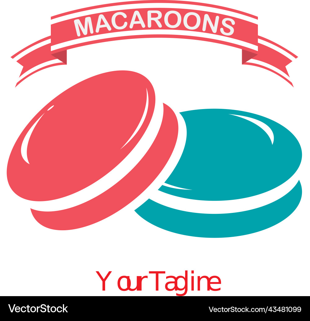 Macaroon logo Royalty Free Vector Image - VectorStock
