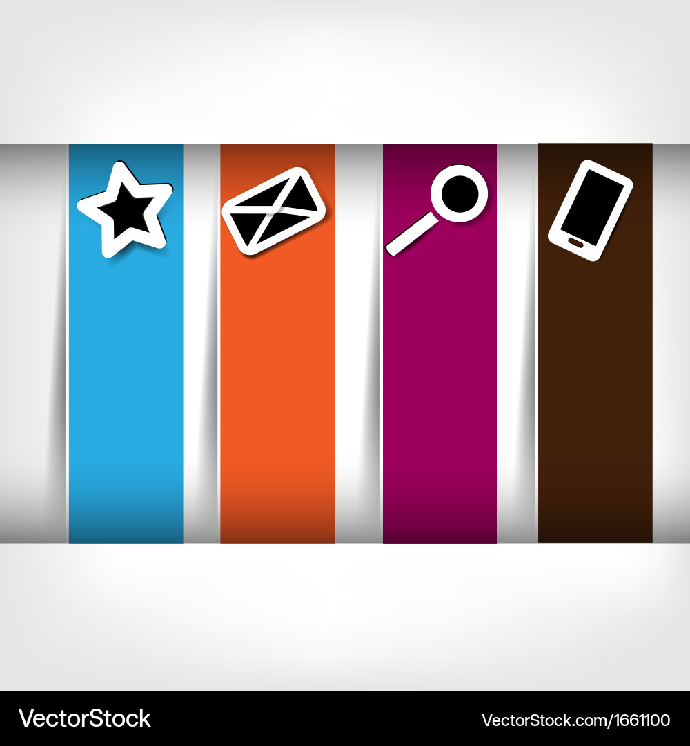 Blank for text with infographic elements Vector Image