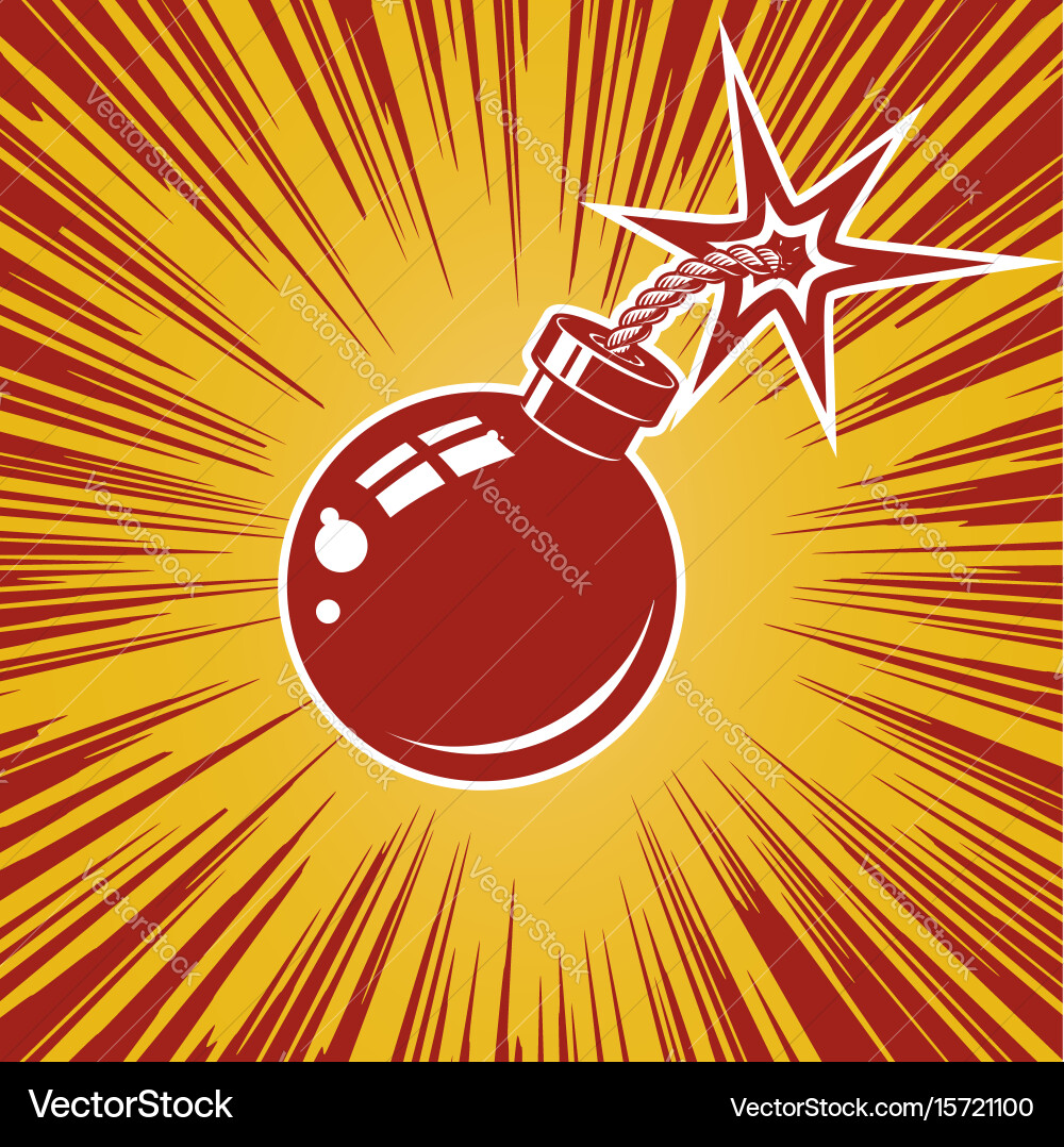 Explosion Bomb Icon Royalty Free Vector Image - VectorStock