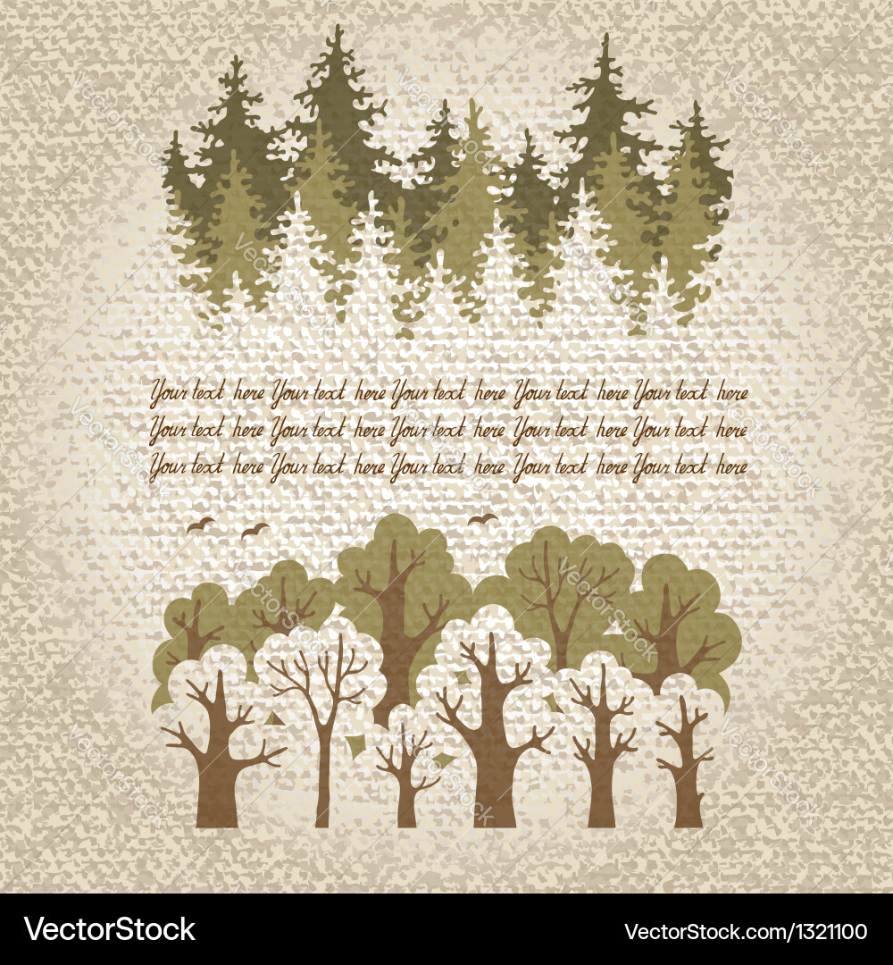 Forest Royalty Free Vector Image - VectorStock