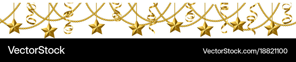 Serpentine streamers border Royalty Free Vector Image