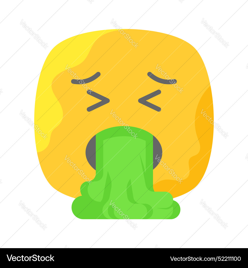 Vomiting Royalty Free Vector Image - VectorStock