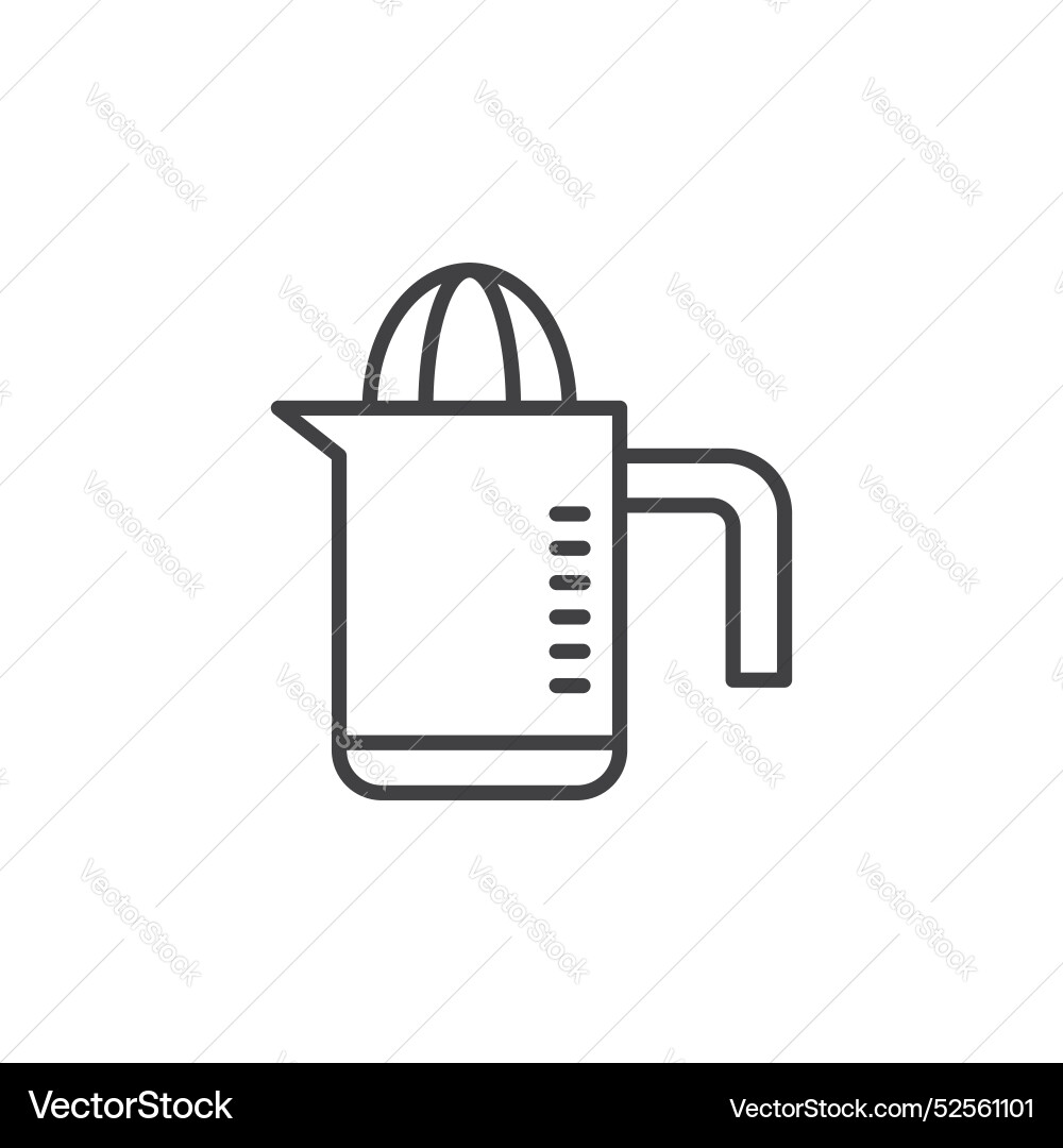Hand juicer icon set on white background Vector Image