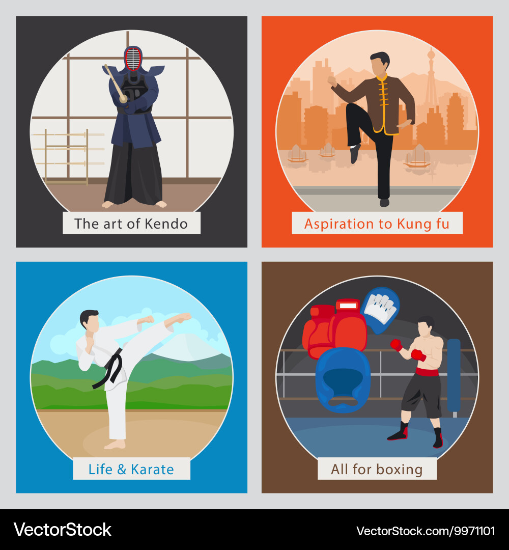 Martial arts Royalty Free Vector Image - VectorStock
