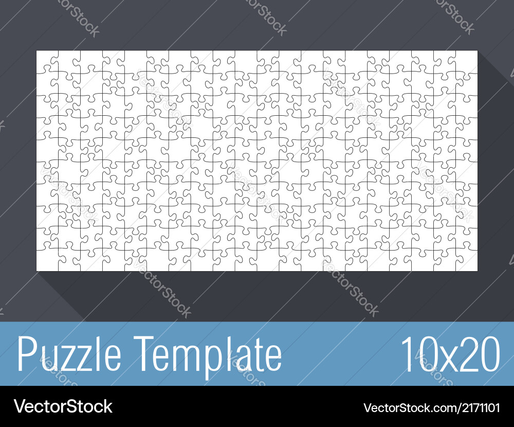 Puzzle template Royalty Free Vector Image - VectorStock