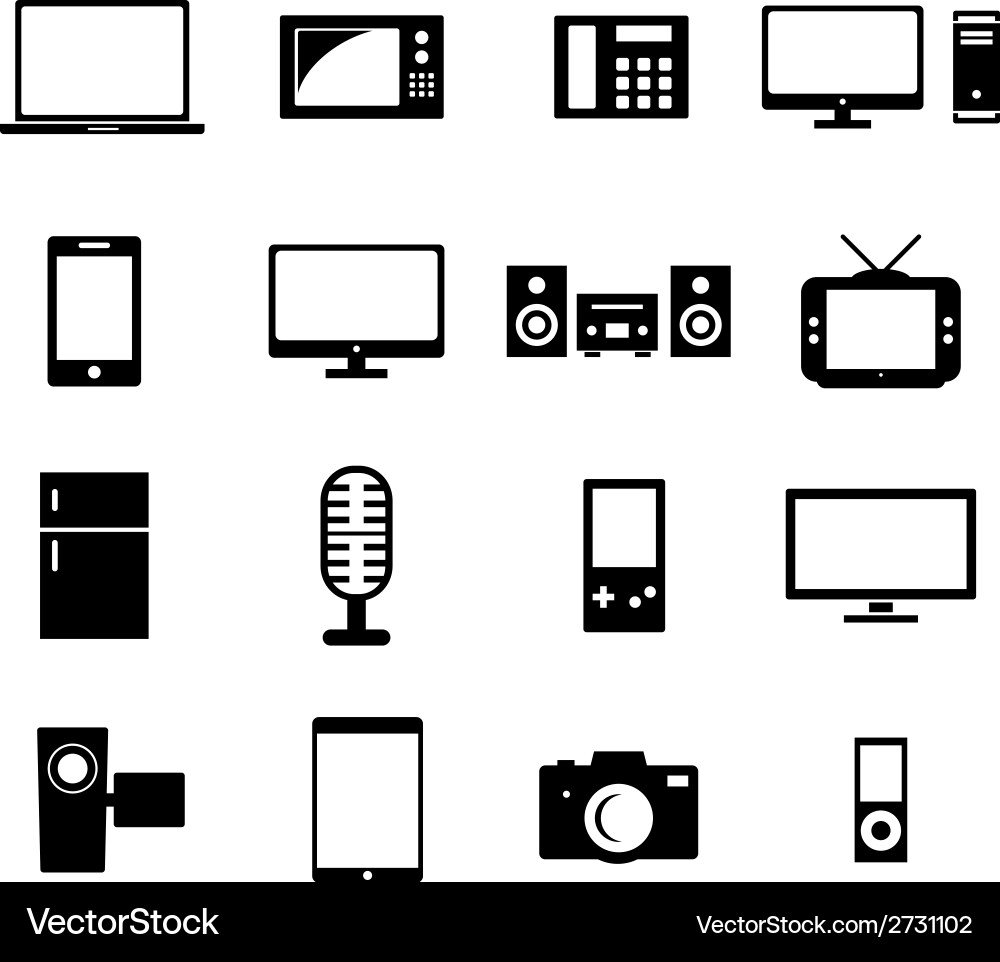 Electronic icon Royalty Free Vector Image - VectorStock