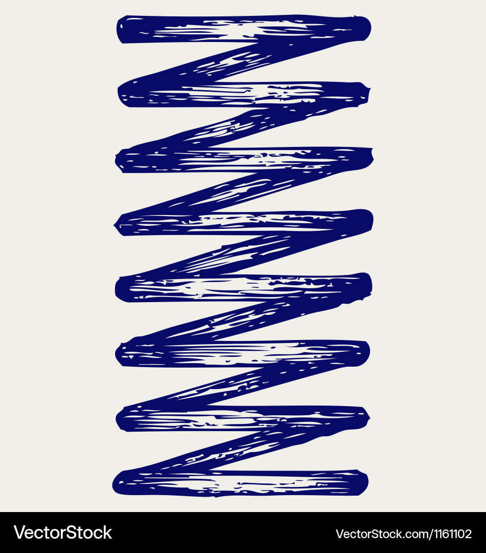 Metal Coil Spring Royalty Free Vector Image - VectorStock