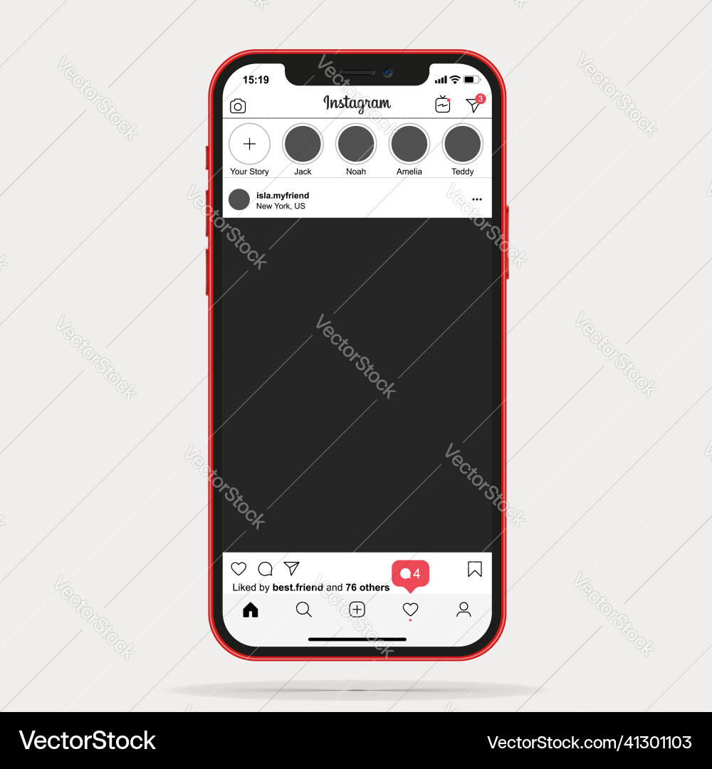 Instagram Layout Vector