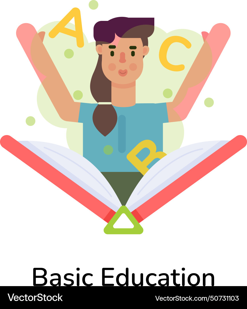 Basic education Royalty Free Vector Image - VectorStock